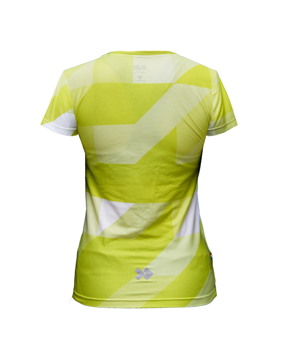 RUNNING TEE MOZAIK WOMEN YELLOW – Subjersey
